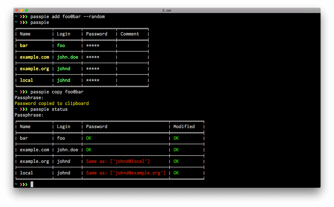 Passpie Vos Mots De Passe Depuis Votre Terminal Web Wave 6518